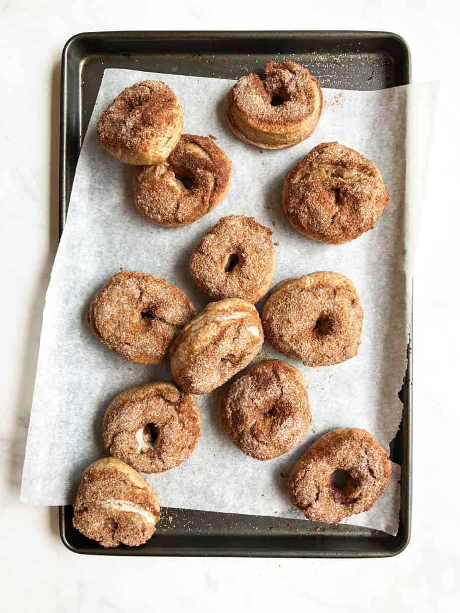 Cinnamon Sugar Crunch Bagels - To Eat, Drink & Be Married