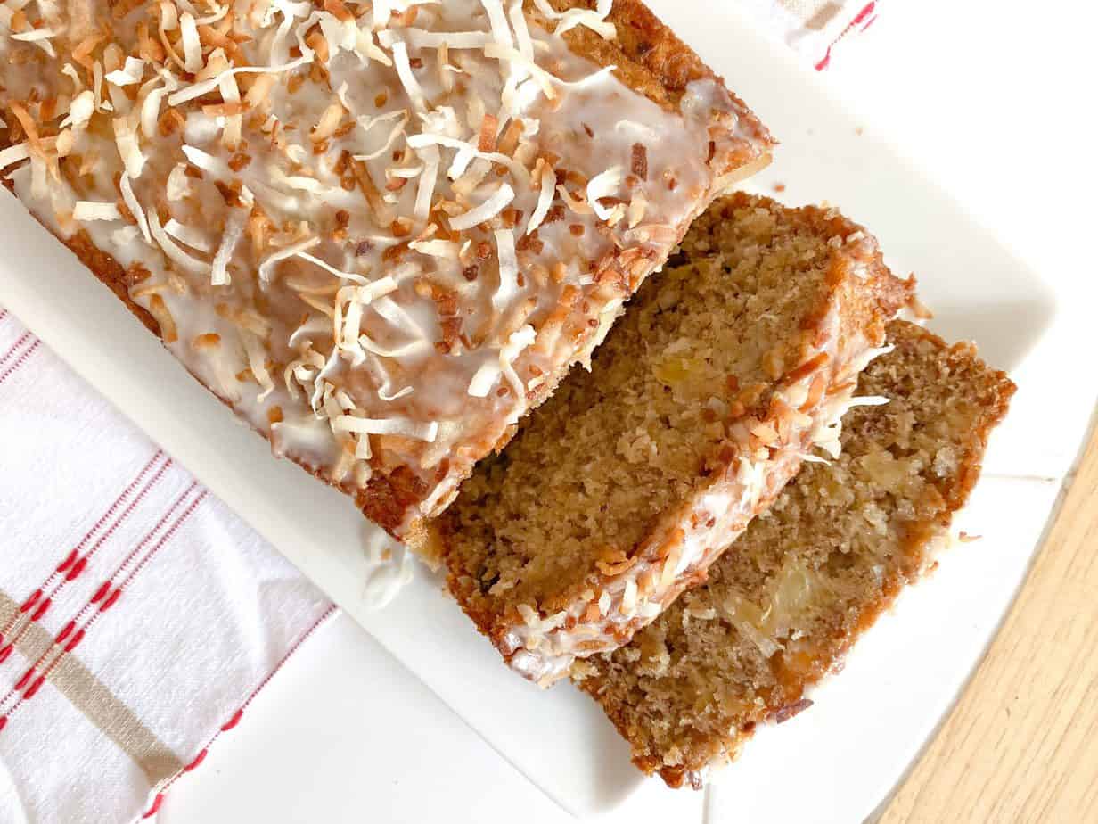 Piña Colada Banana Bread - To Eat, Drink & Be Married